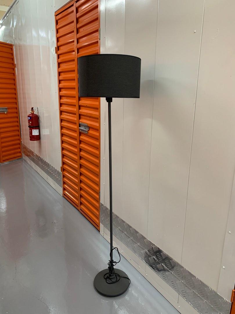 Black Standing Floor Lamp, Furniture & Home Living, Lighting & Fans ...