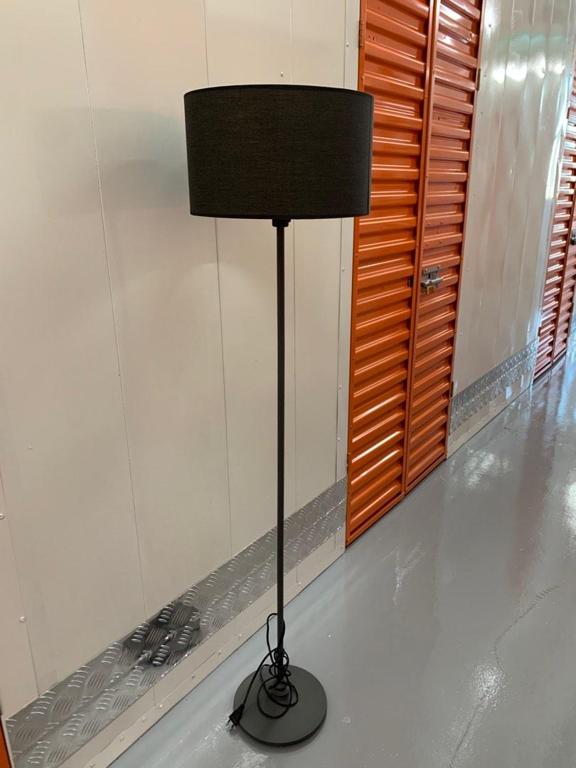 Black Standing Floor Lamp, Furniture & Home Living, Lighting & Fans ...