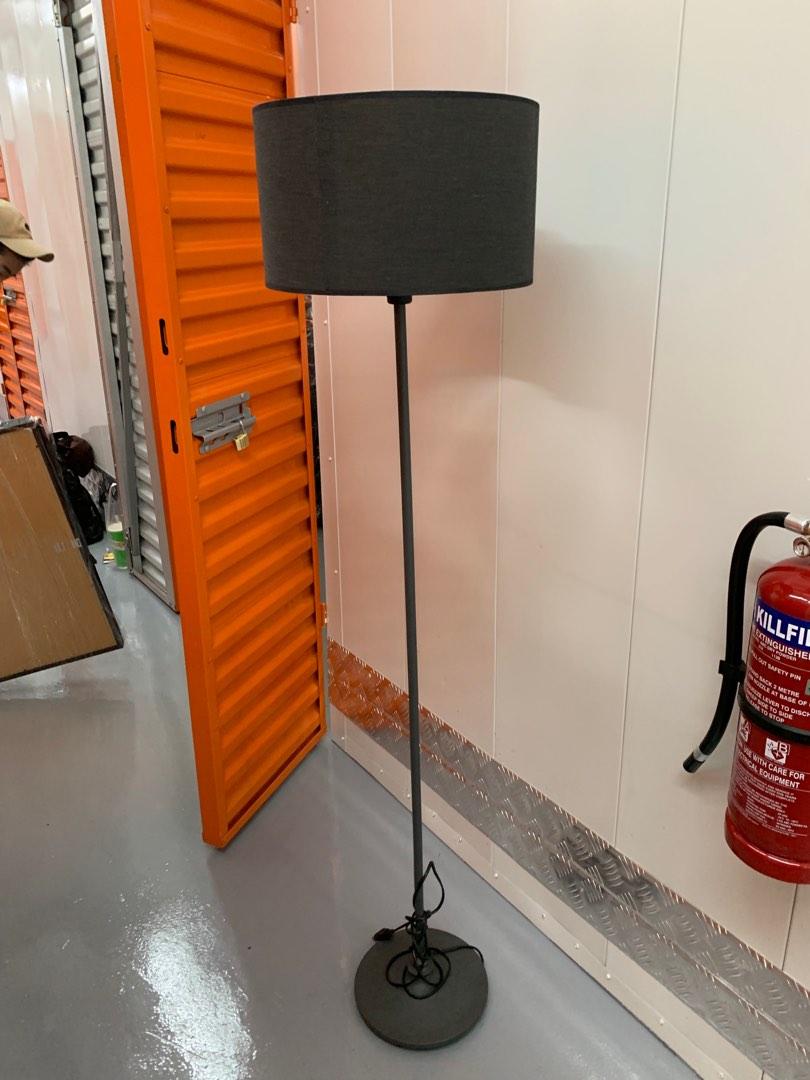 Black Standing Floor Lamp, Furniture & Home Living, Lighting & Fans ...