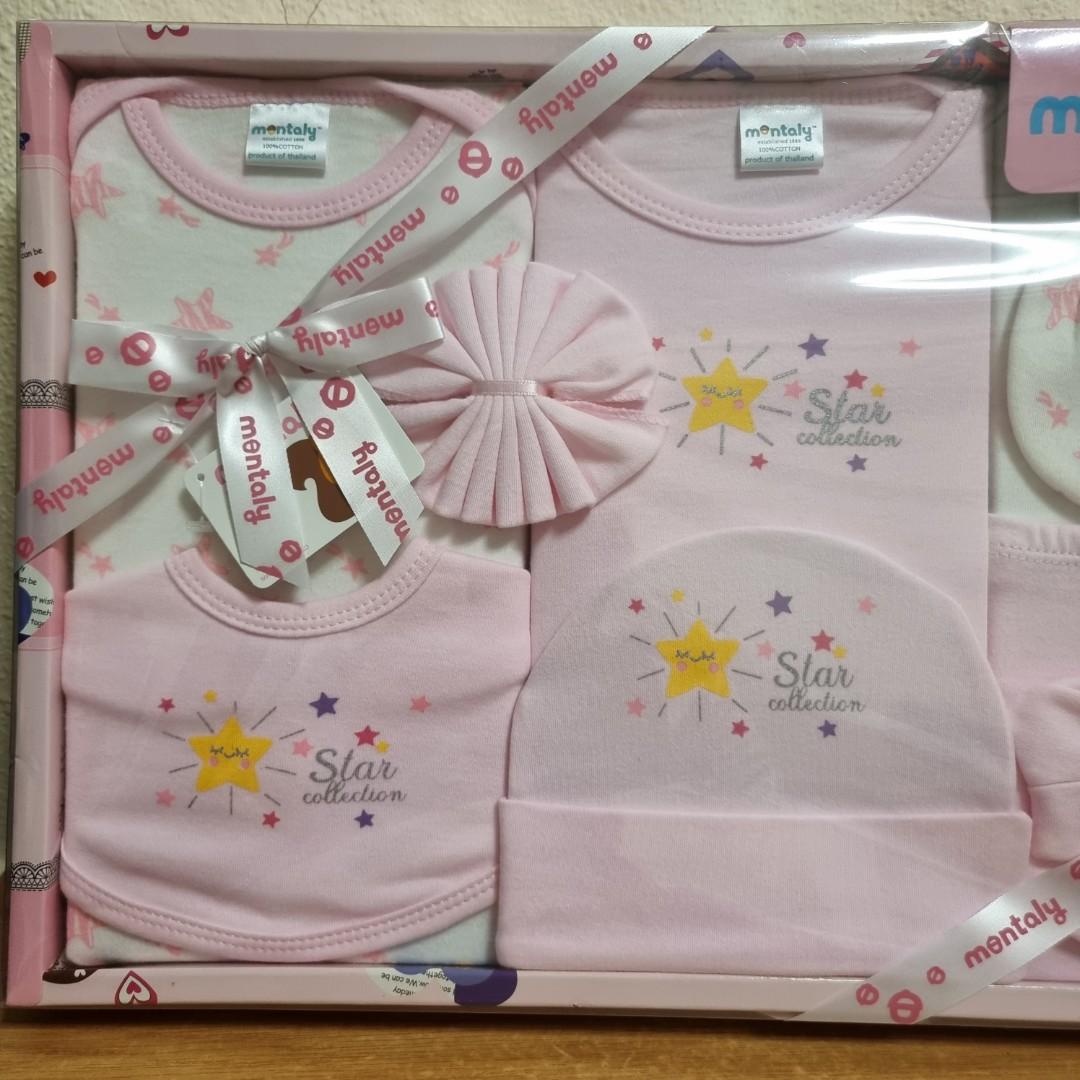 BN Baby Girl Gift Set (9 Pieces) - Pink Colour, Babies & Kids, Babies ...