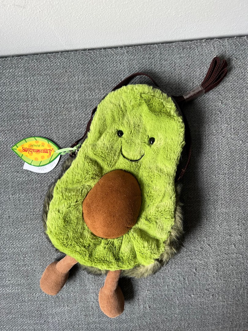 Bnwt Jellycat Amuseable Avocado Bag Rare Hobbies And Toys Toys And Games