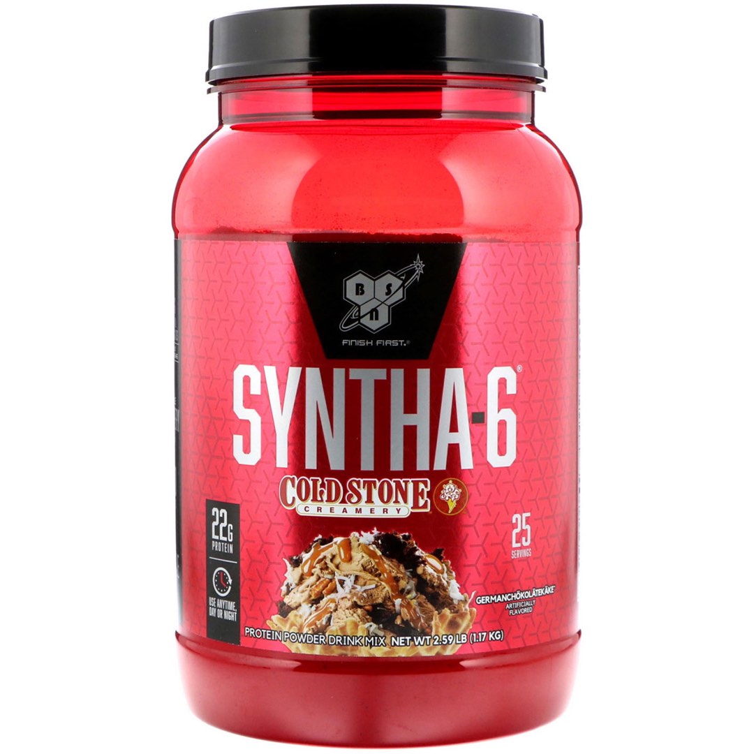 BSN Syntha 6 German Chocolate Cake BOTTLE ONLY, Health & Nutrition ...