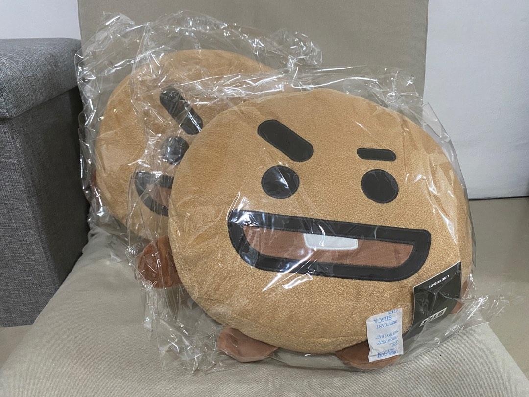 BT21 32cm Shooky Face Pillow, Hobbies & Toys, Memorabilia ...