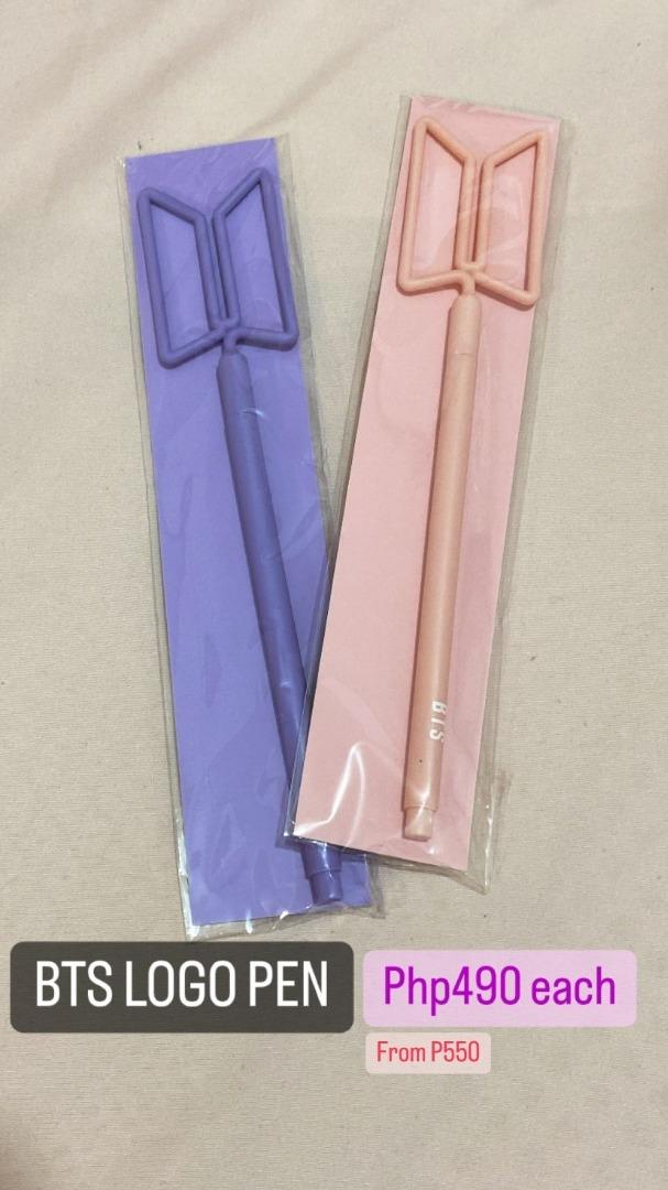 BTS logo pen in Pink and Purple #BTS, Hobbies & Toys, Memorabilia ...