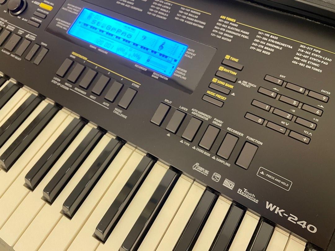 CASIO WK240 keyboard, Hobbies & Toys, Music & Media, Musical ...