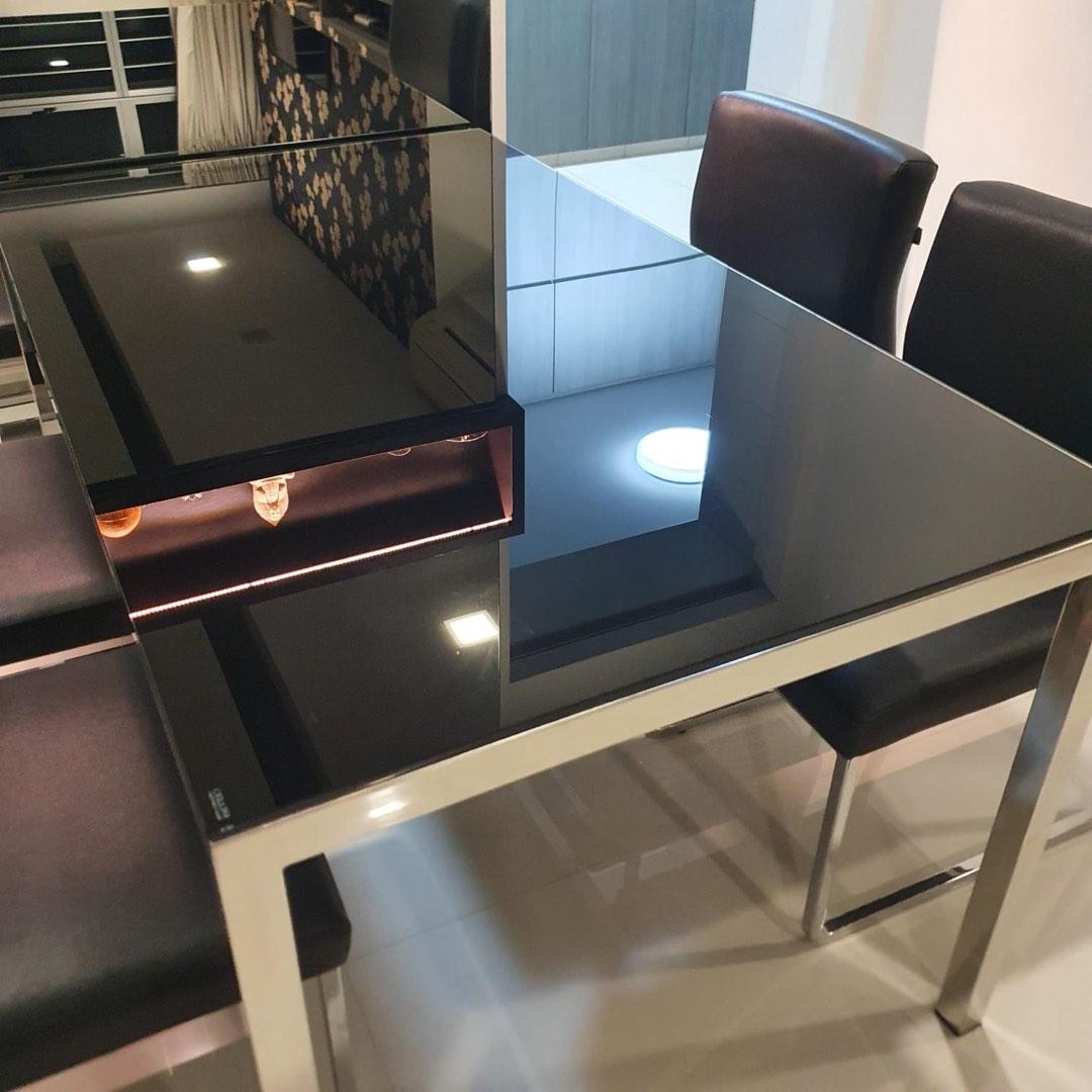 Cellini dining table with matching 4 chairs, Furniture & Home Living ...
