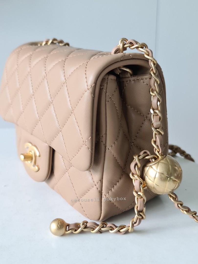 CHANEL 22B Classic Mini Square Flap, Women's Fashion, Bags & Wallets ...