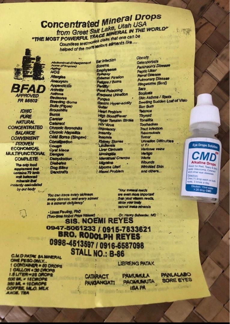 CMD eye drops, Health & Nutrition, Health Monitors & Weighing Scales on ...