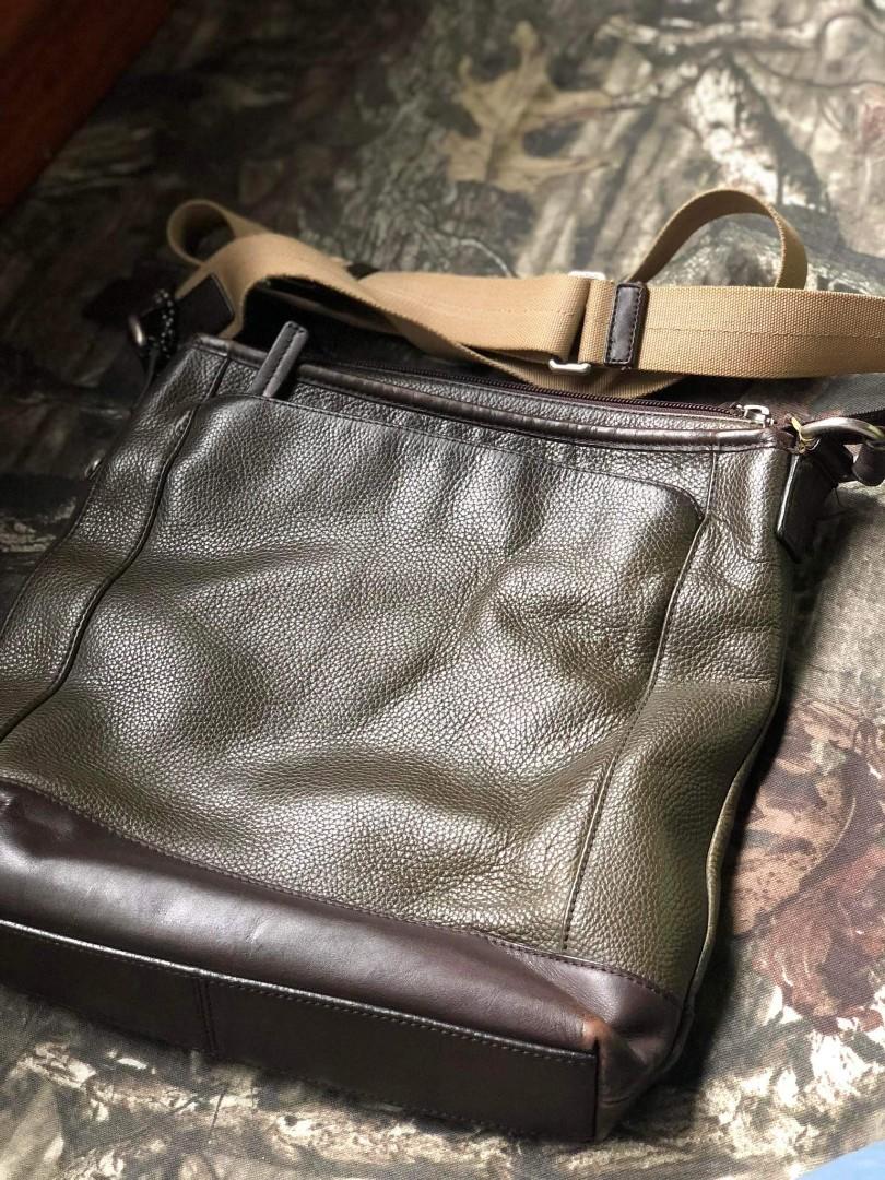Coach Army Green, Men's Fashion, Bags, Sling Bags on Carousell