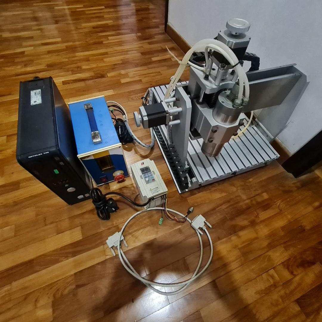 Complete CNC Milling Cutting machine adjustable spindle speed ...