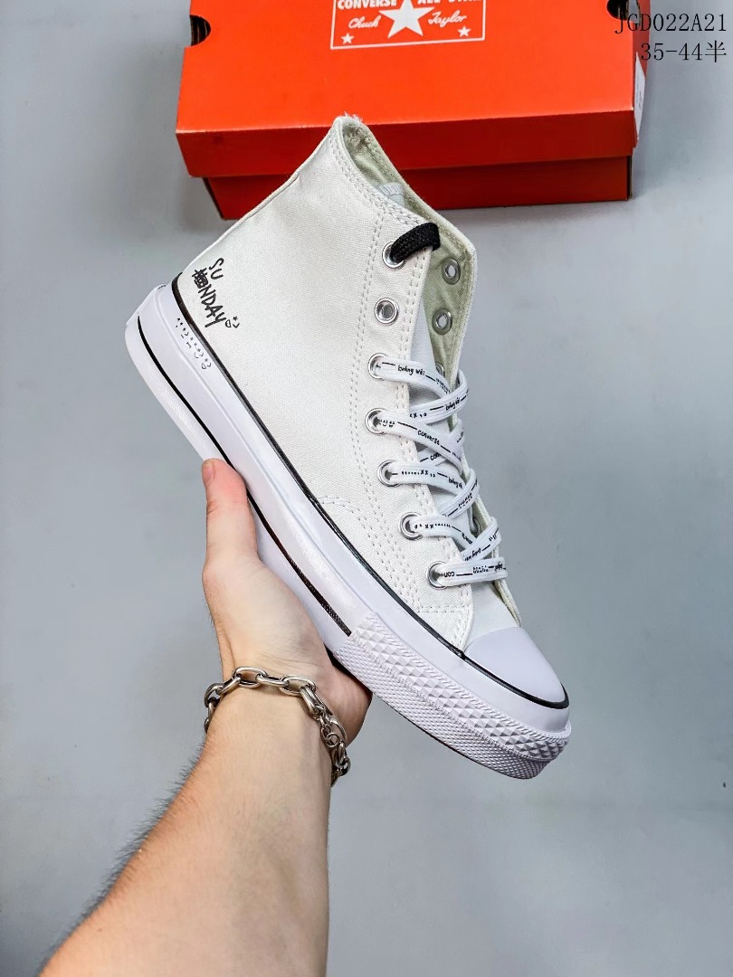 Converse 1970s classic high-top high-top vulcanized double guardrail ...