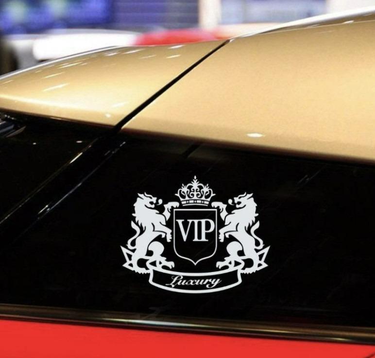 (Design 2) Sticker Vinyl Car Decal "VIP Luxury", Hobbies & Toys, Stationery & Craft, Other ...