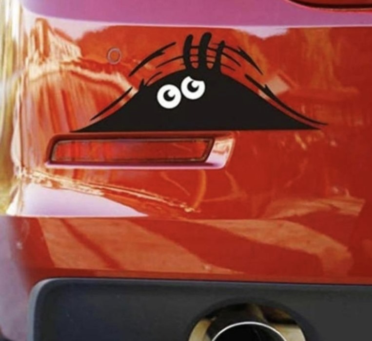 (Design 5) Sticker Vinyl Car Decal "Cartoon Funny Peeking", Hobbies ...