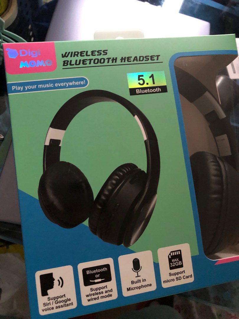 DIGIMOMO無線頭戴式耳機, 音響器材, 頭戴式/罩耳式耳機 - Carousell