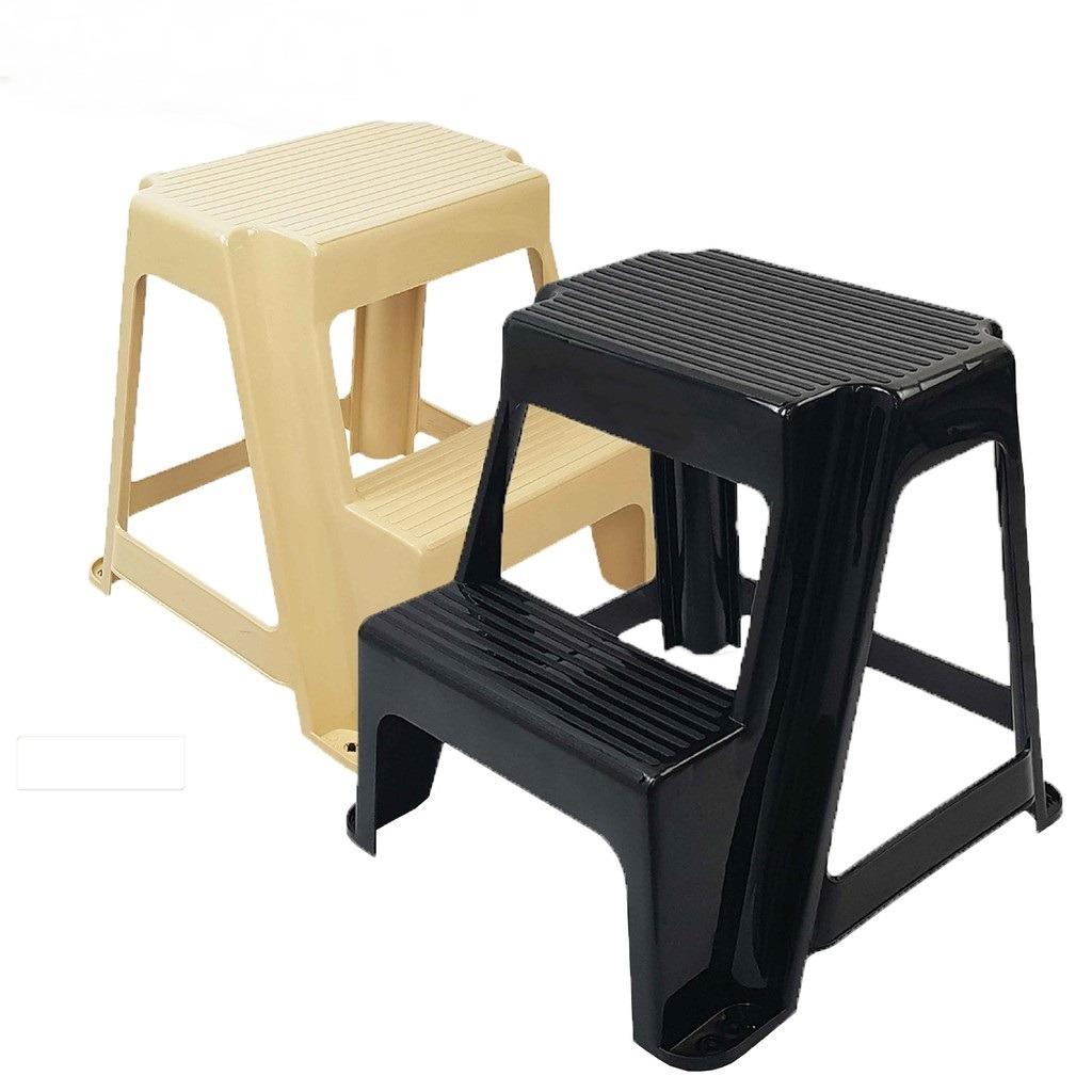 Double Step Stool Stackable Wide Surface, Furniture & Home Living ...