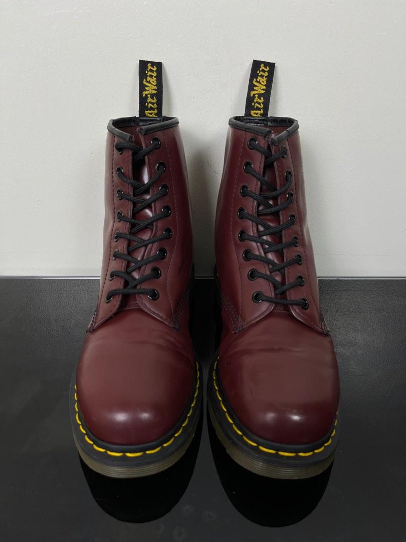 Dr Martens 1460 Cherry red- Uk 6, Women's Fashion, Footwear, Boots on Carousell