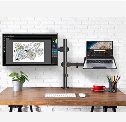 Ergoedge Freedom Dual Monitor Arms with laptop holder, Computers & Tech ...