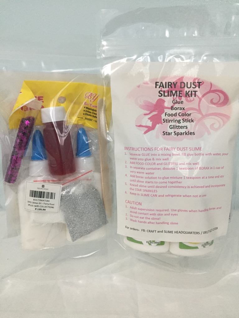 FAIRY DUST SLIME KIT DIY do-it-yourself slimekit arts crafts sensory ...