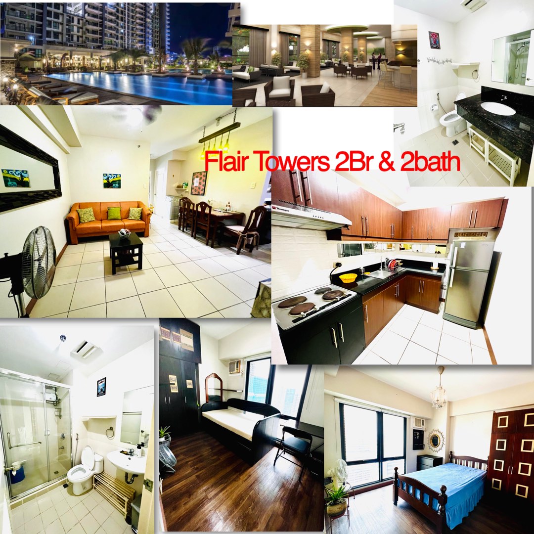 RUSH Flair Towers Edsa Mandaluyong near Shang & Ortigas 2 BR & 2 ...