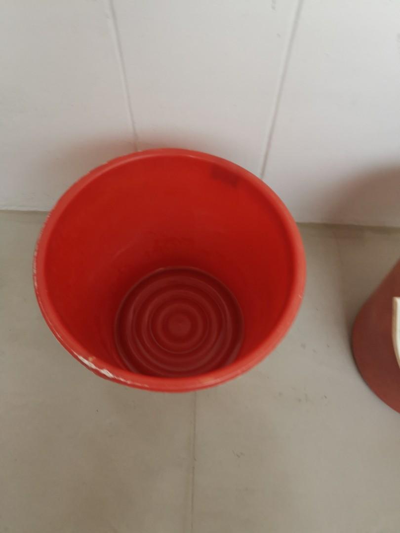 Free large Red plastic pails, Furniture & Home Living, Home Improvement ...