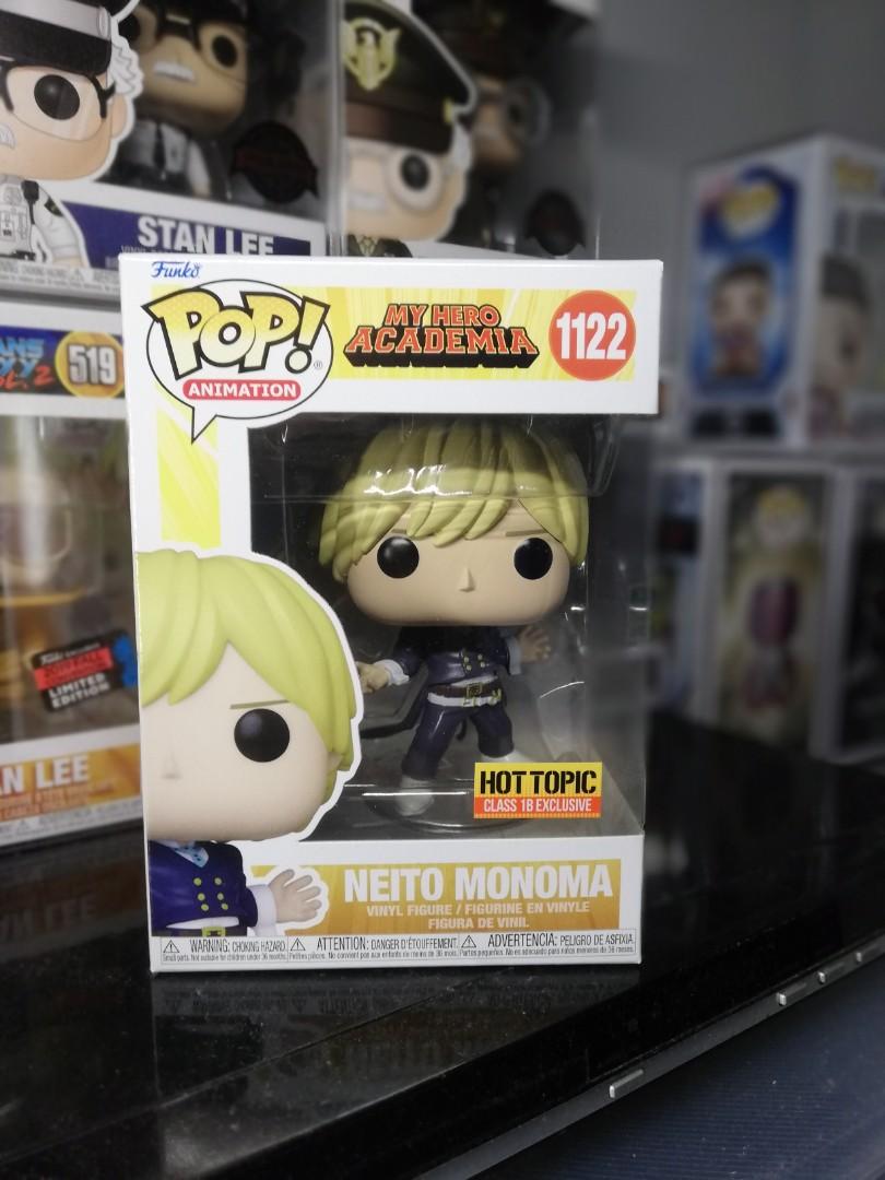 FUNKO POP! My Hero Academia (MHA) (Neito Monoma #1122 Hot Topic Class ...