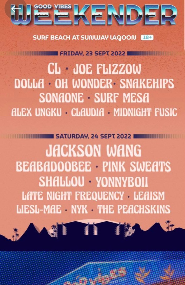 Good Viber weekend ticket, Tickets & Vouchers, Event Tickets on Carousell