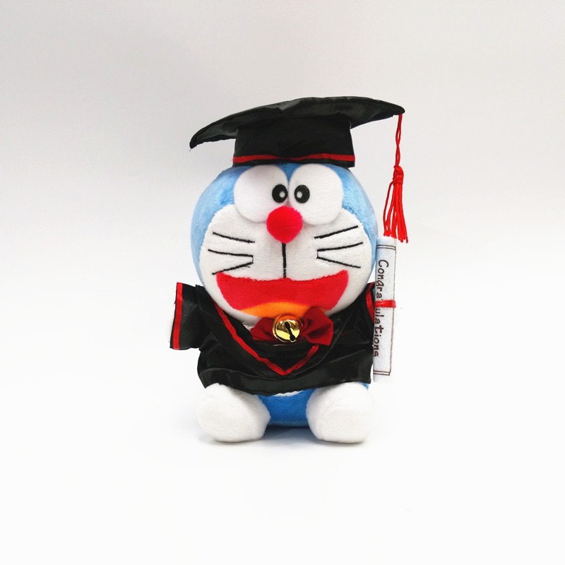 Graduation Doraemon Plush, Hobbies & Toys, Toys & Games on Carousell