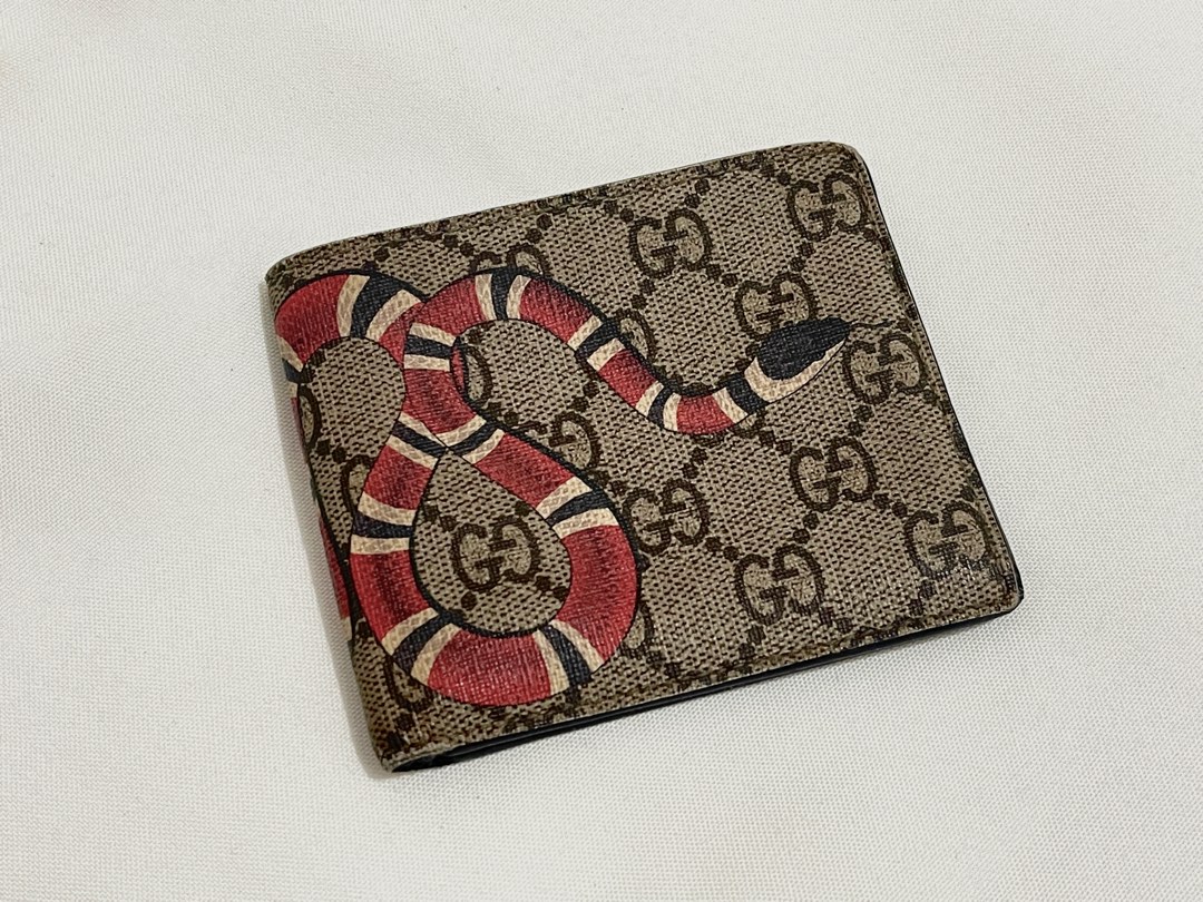 Gucci GG Kingsnake Wallet for Men, Women's Fashion, Bags & Wallets ...