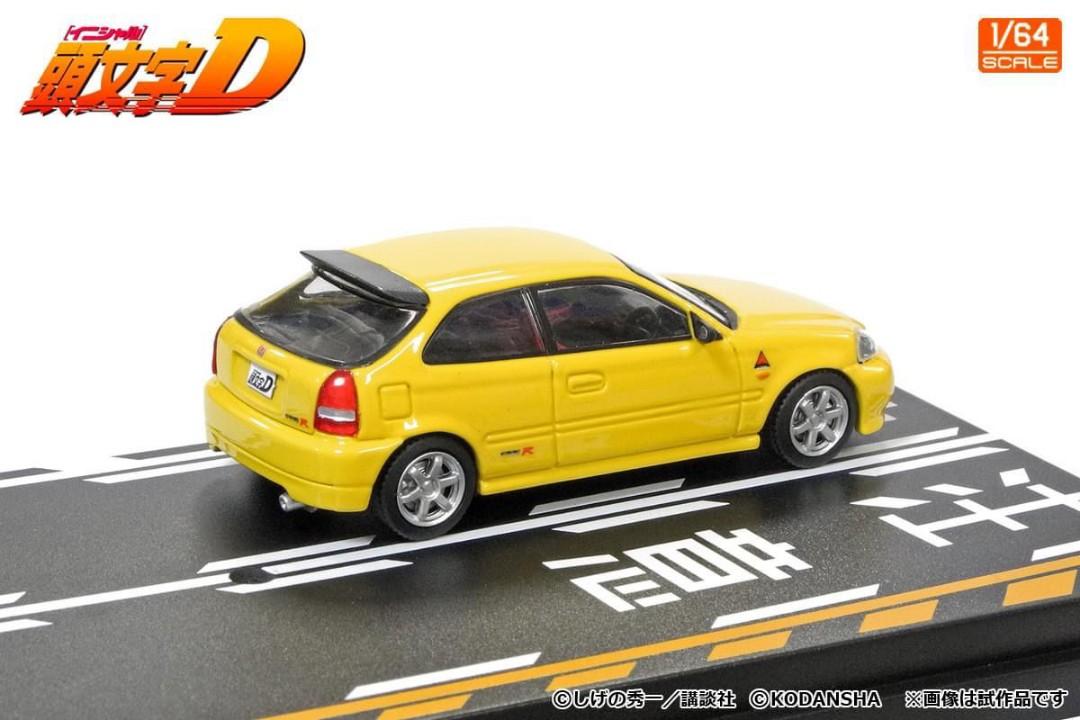 預訂 hi-story modeler's 1:64 日本動漫社 Initial D 頭文字D 二官大輝 honda civic ek9 ...