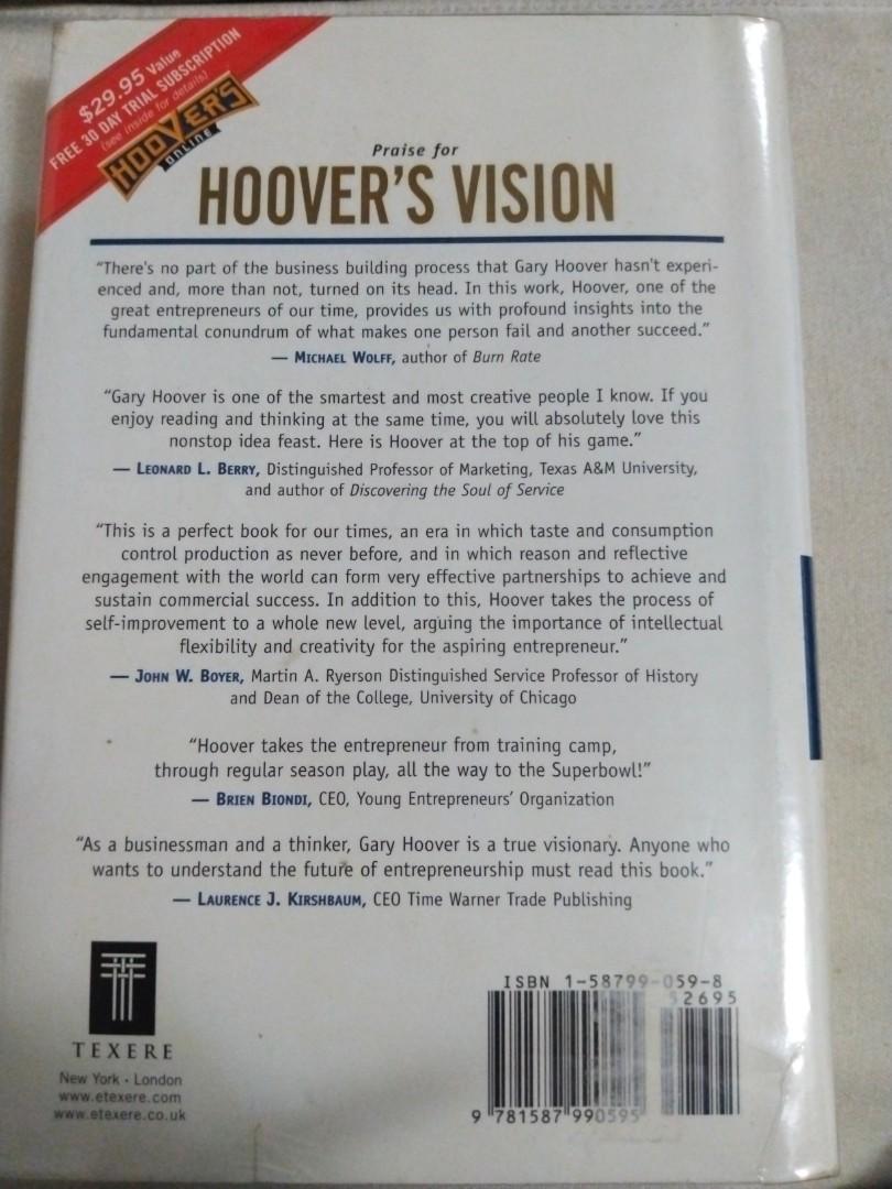 Hoover's Vision, Gary Hoover, Hobbies & Toys, Books & Magazines ...
