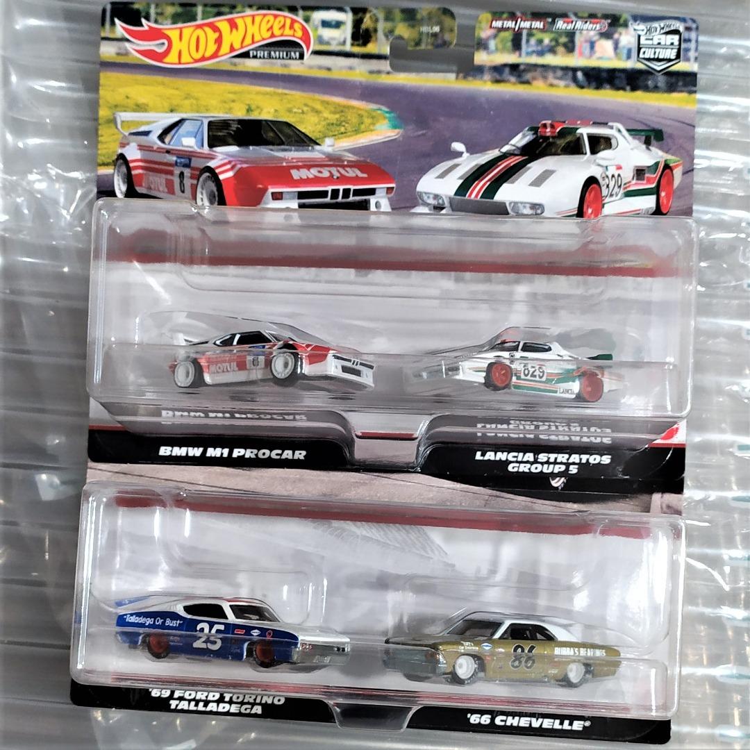 HOT WHEELS PREMIUM 2 PACK BMW LANCIA CHEVELLE TALLADEGA, Hobbies & Toys ...