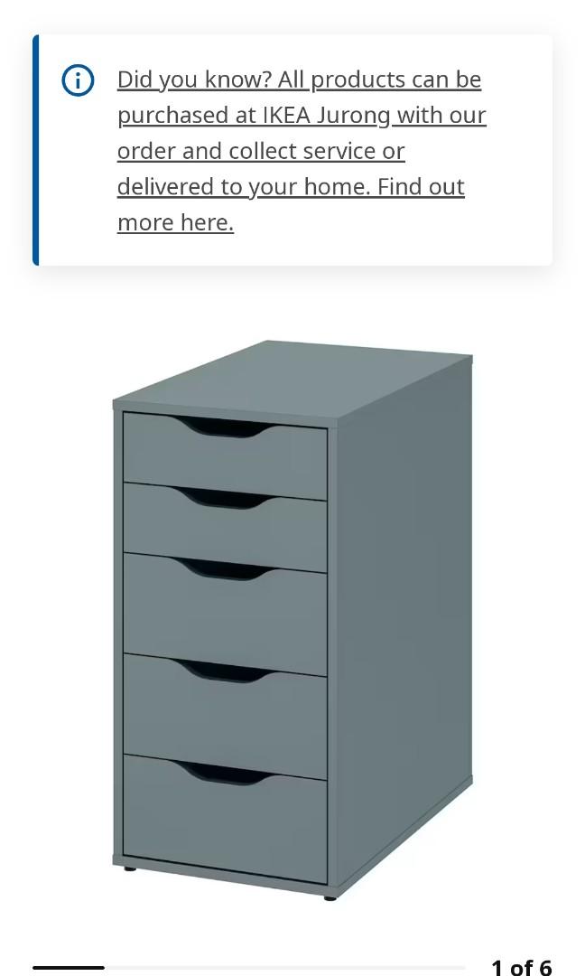 IKEA ALEX Drawer Unit, Furniture & Home Living, Furniture, Shelves ...