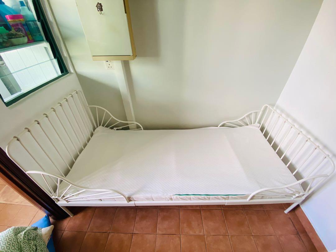 IKEA Minnen Extendable Bed, Furniture & Home Living, Furniture, Bed ...