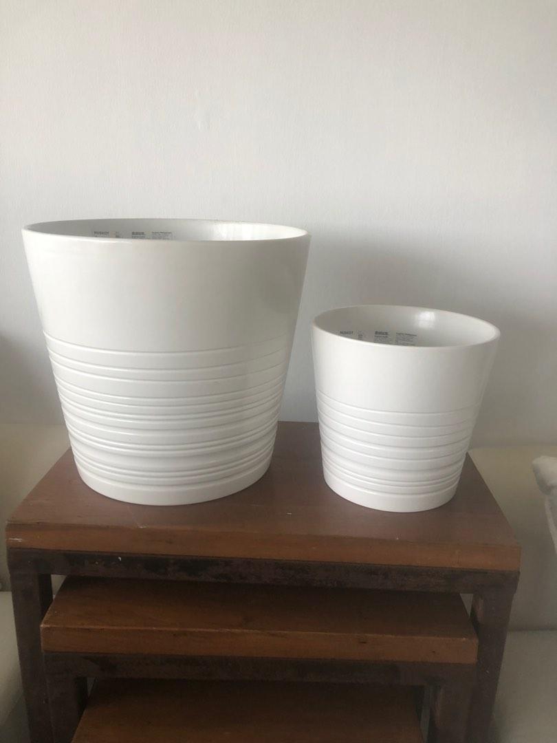 IKEA Plant Pot MUSKOT x 2, Furniture & Home Living, Gardening, Pots ...
