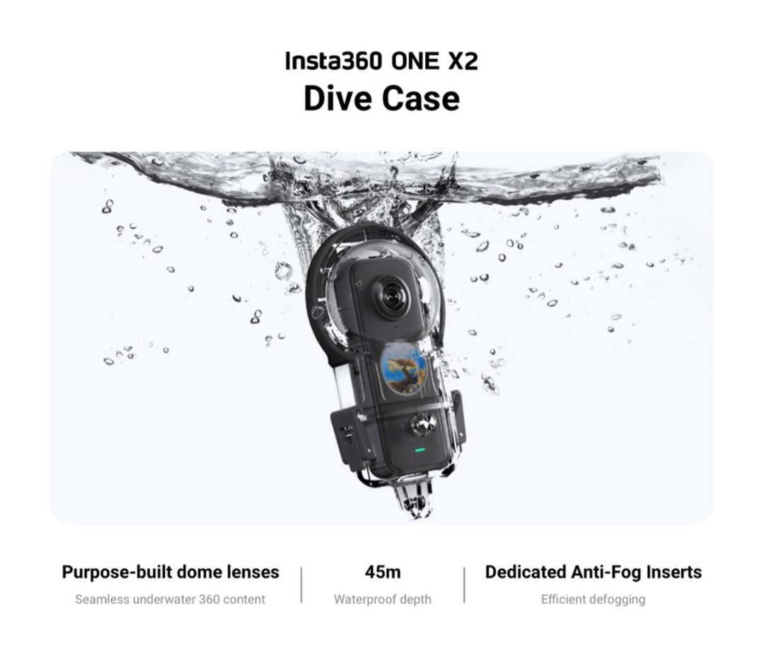 Insta360 ONE X2 Dive Case, Photography, Photography Accessories, Other ...