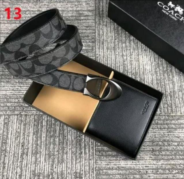 Instock! Coach men wallet and belt set, Men's Fashion, Bags, Belt bags ...