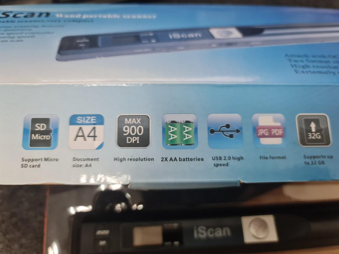 Iscan Wand Portable Scanner, Computers & Tech, Printers, Scanners ...