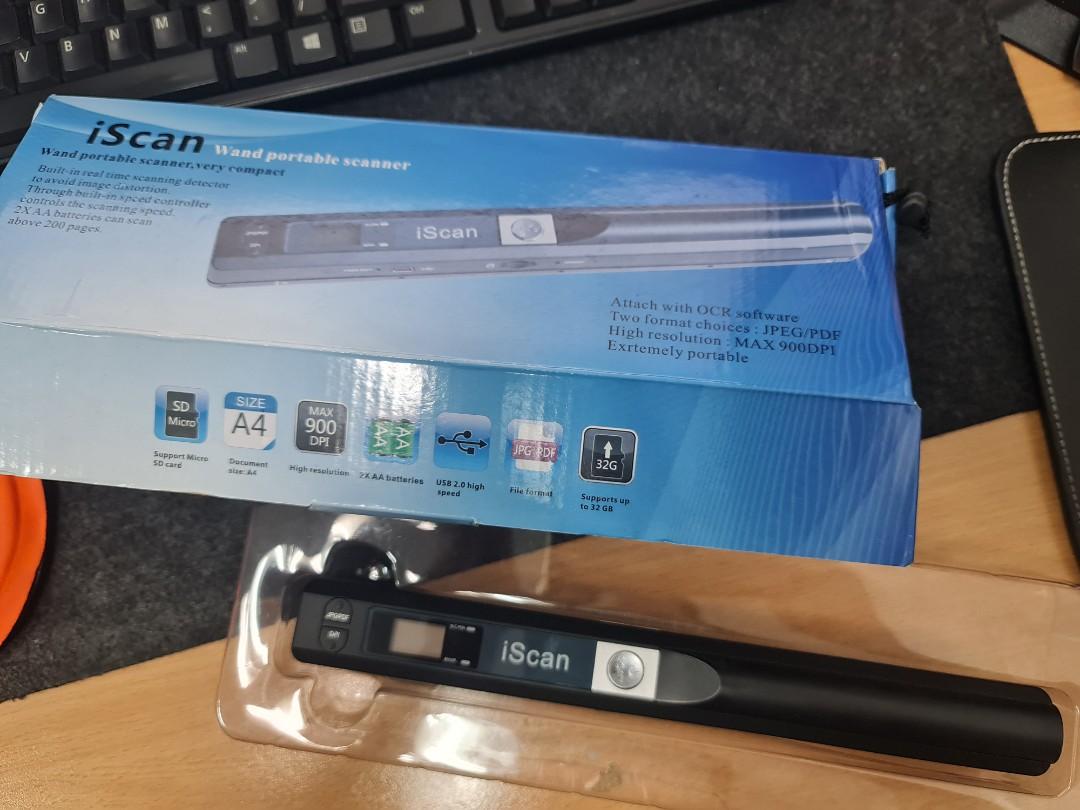 Iscan Wand Portable Scanner, Computers & Tech, Printers, Scanners ...