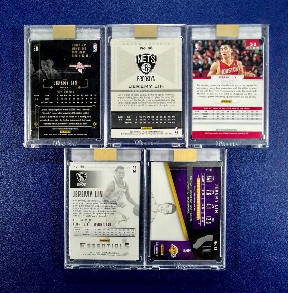 Jeremy Lin Panini Timeless Treasures, Grand Reserve, Marquee ...