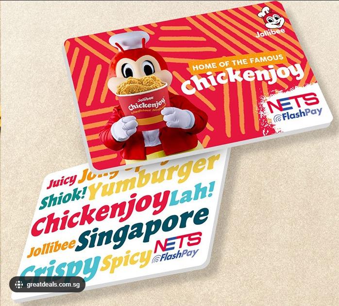 Jollibee x NETS Card, Tickets & Vouchers, Local Attractions & Transport ...