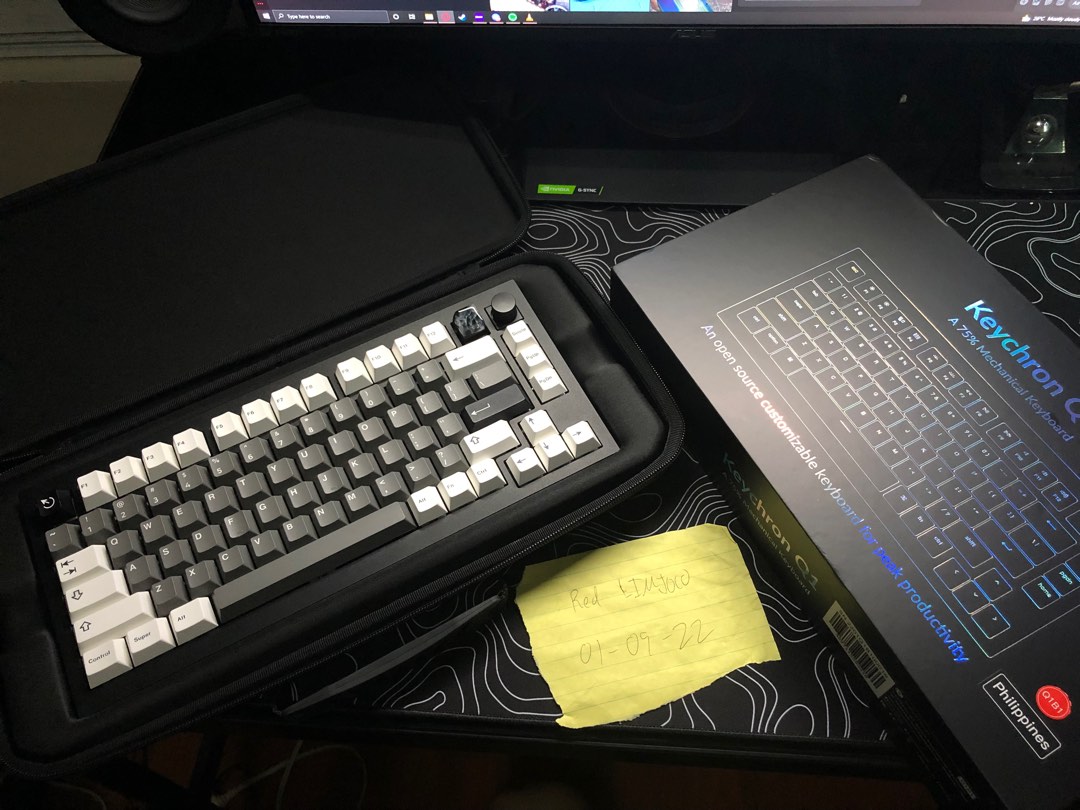 Keychron Q1V2 w/ Knob Barebones + Extras, Computers & Tech, Parts ...