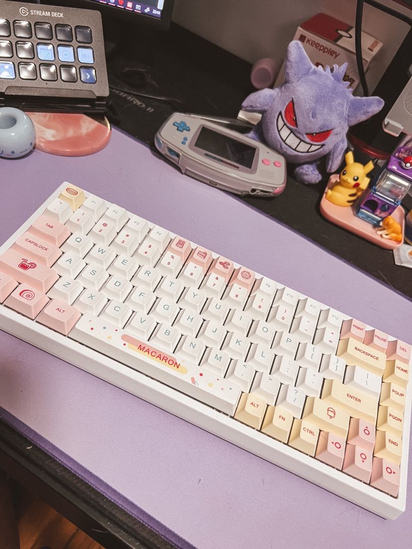 KeyCool Macaron Wireless Gaming Keyboard -Hot Swap Brown Switches / Rbg ...