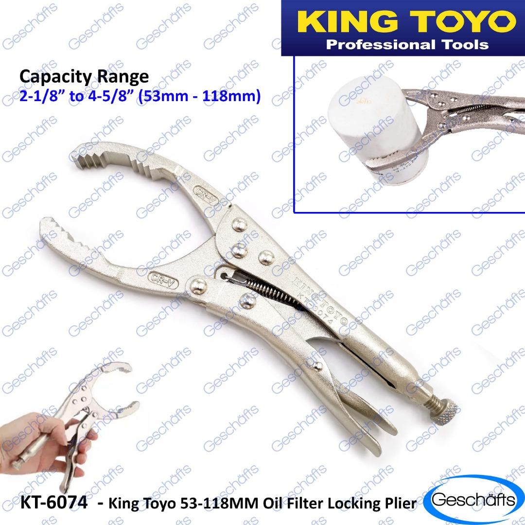 King Toyo Oil Filter Locking Plier (53-118MM), Furniture & Home Living, Home Improvement ...