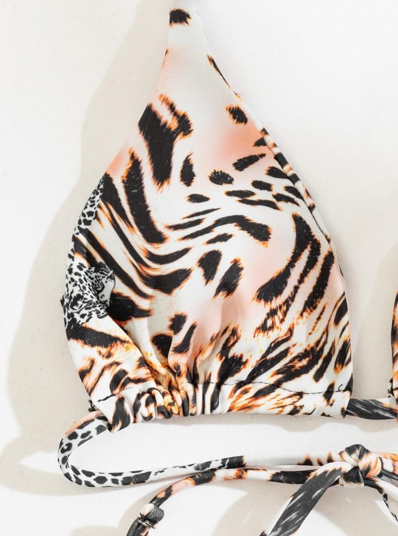 Leopard Print String Bikini Set, Women's Fashion, Swimwear, Bikinis ...