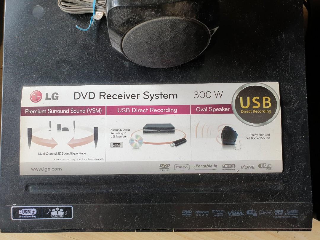 LG DVD Receiver System, TV & Home Appliances, TV & Entertainment ...