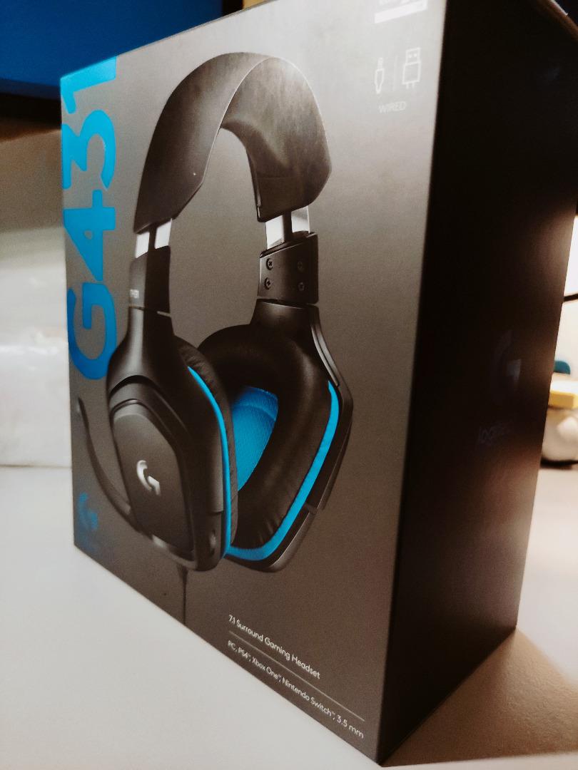 Logitech G431 7.1 Surround Sound Gaming Headset, Audio, Headphones & Headsets on Carousell