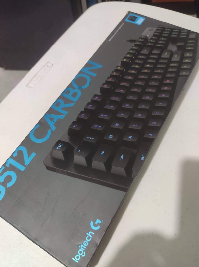 Logitech G512 Carbon RGB Mechanical GX red linear gaming keyboard ...