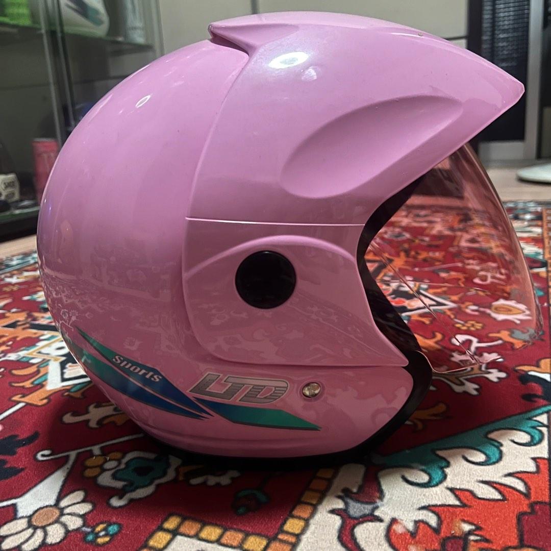 LTD Sports helmet pink, Motorcycles, Motorcycle Apparel on Carousell