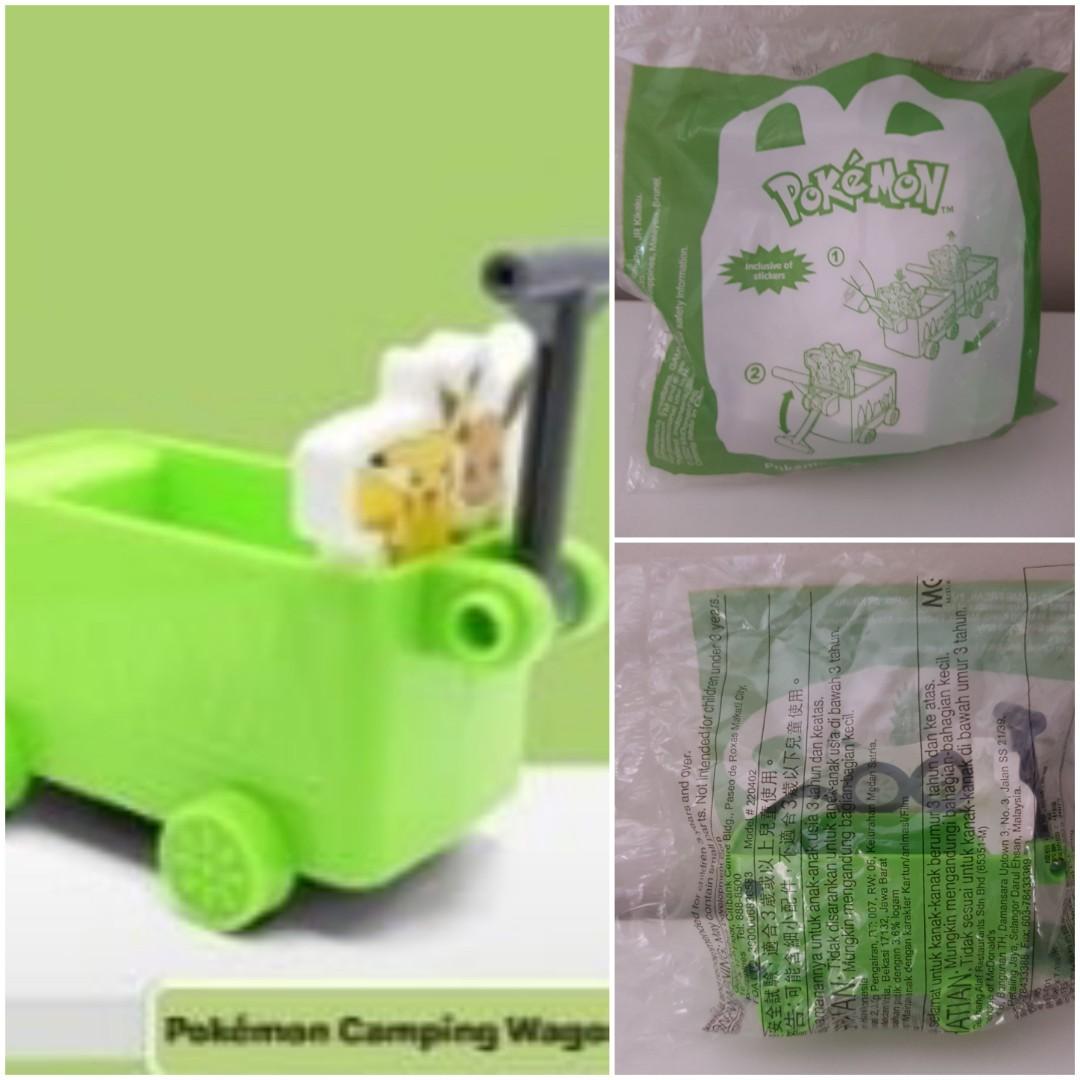 Macdonald's Happy Meal Toy- Pokemon Pikachu , Camping Wagon, Compass ...