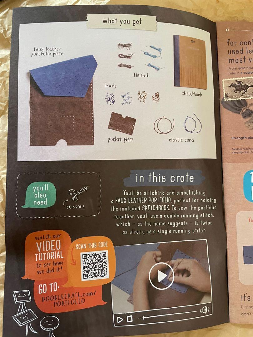 Make Your Own Faux Leather Portfolio, Hobbies & Toys, Stationery ...